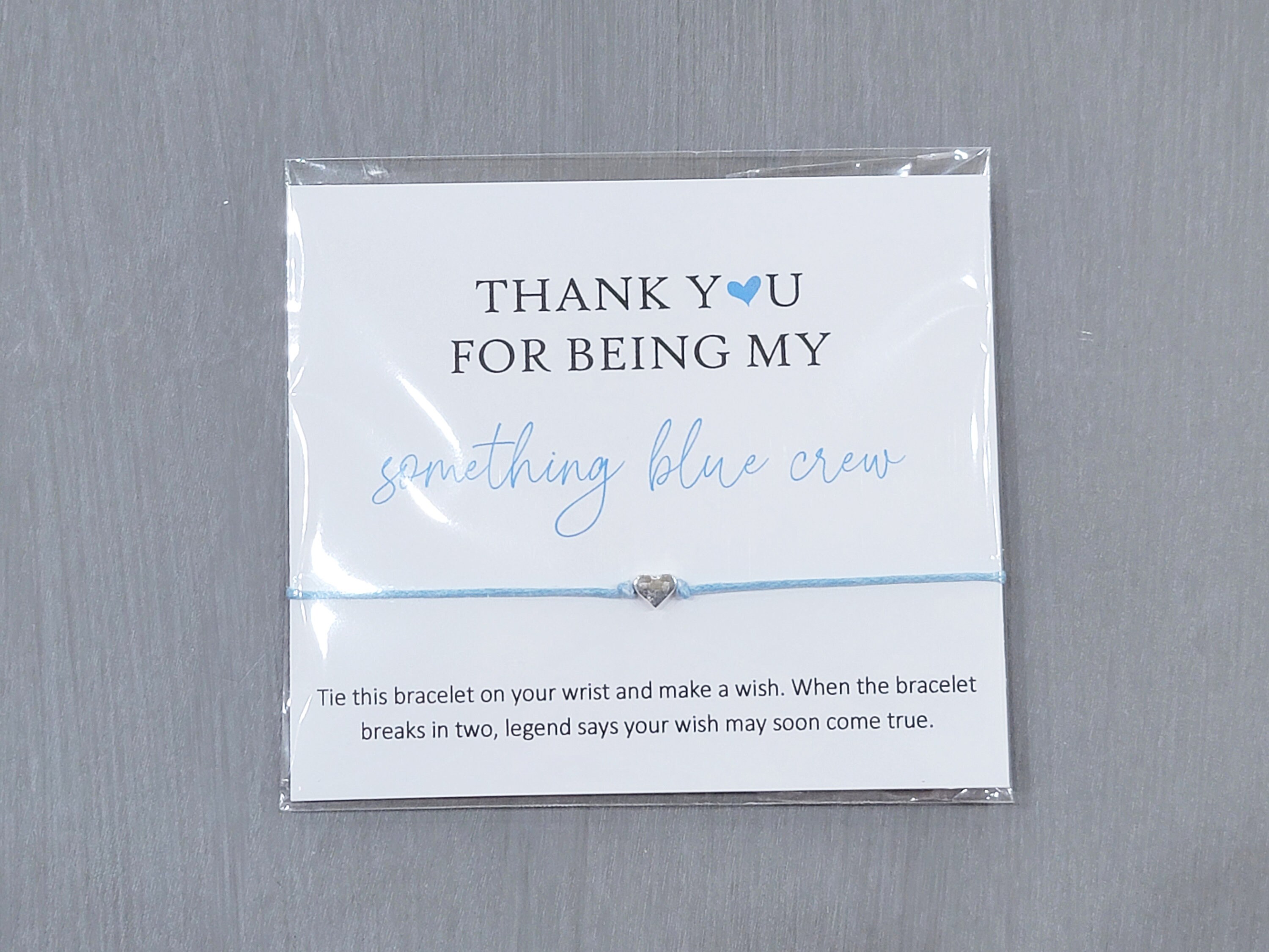 Wish Bracelet, Something Blue Crew Wish Bracelet, Tie on Wish Bracelet ...