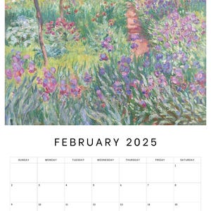 2025 Claude Monet Calendar - Etsy