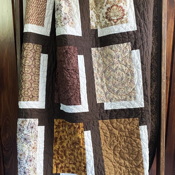 Brown Quilt - Etsy