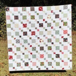 Ready to Ship Handmade Patchwork Christmas Throw Quilt / Holiday Home ...