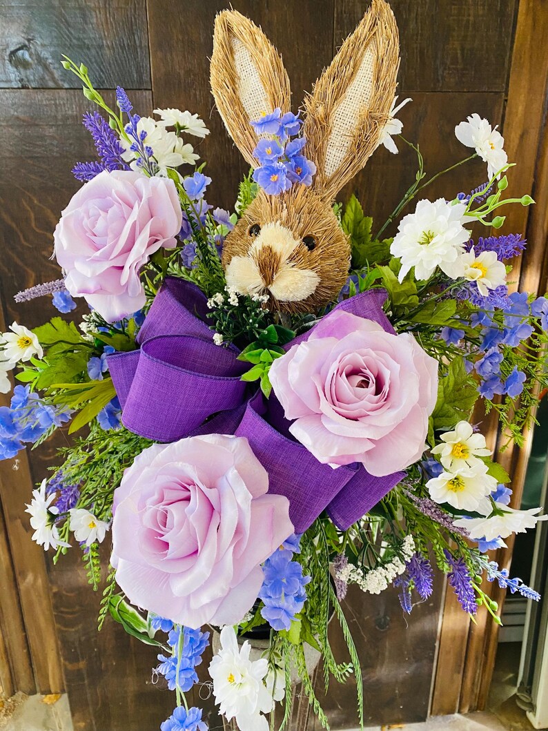 Easter Bunny Centerpiece, Rustic Easter Decor,spring Centerpiece ...