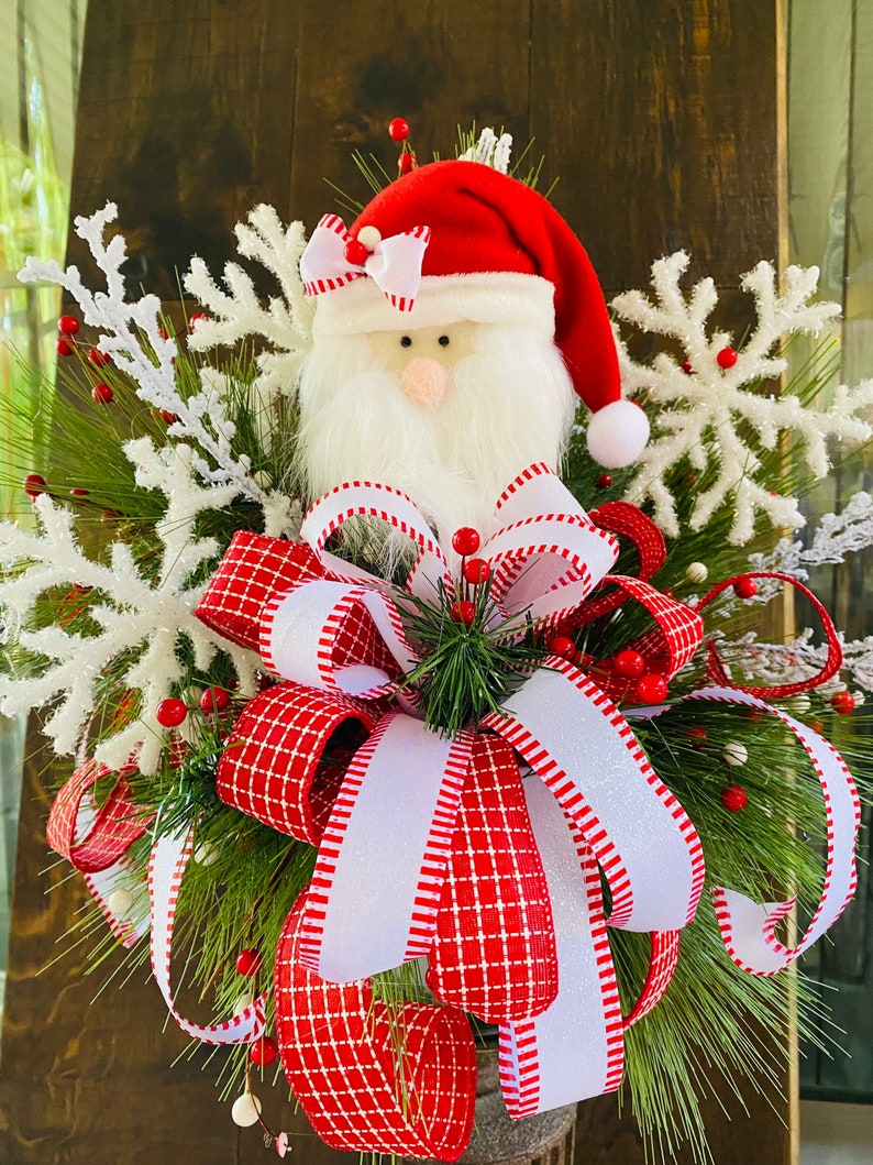 Santa Table Centerpiece Christmas Island Decor Holiday Table - Etsy