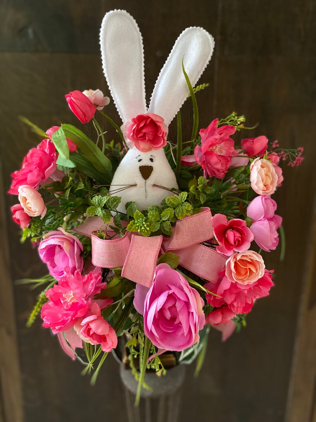 Easter Bunny Centerpiece, Spring Centerpiece, Rabbit Centerpiece ...