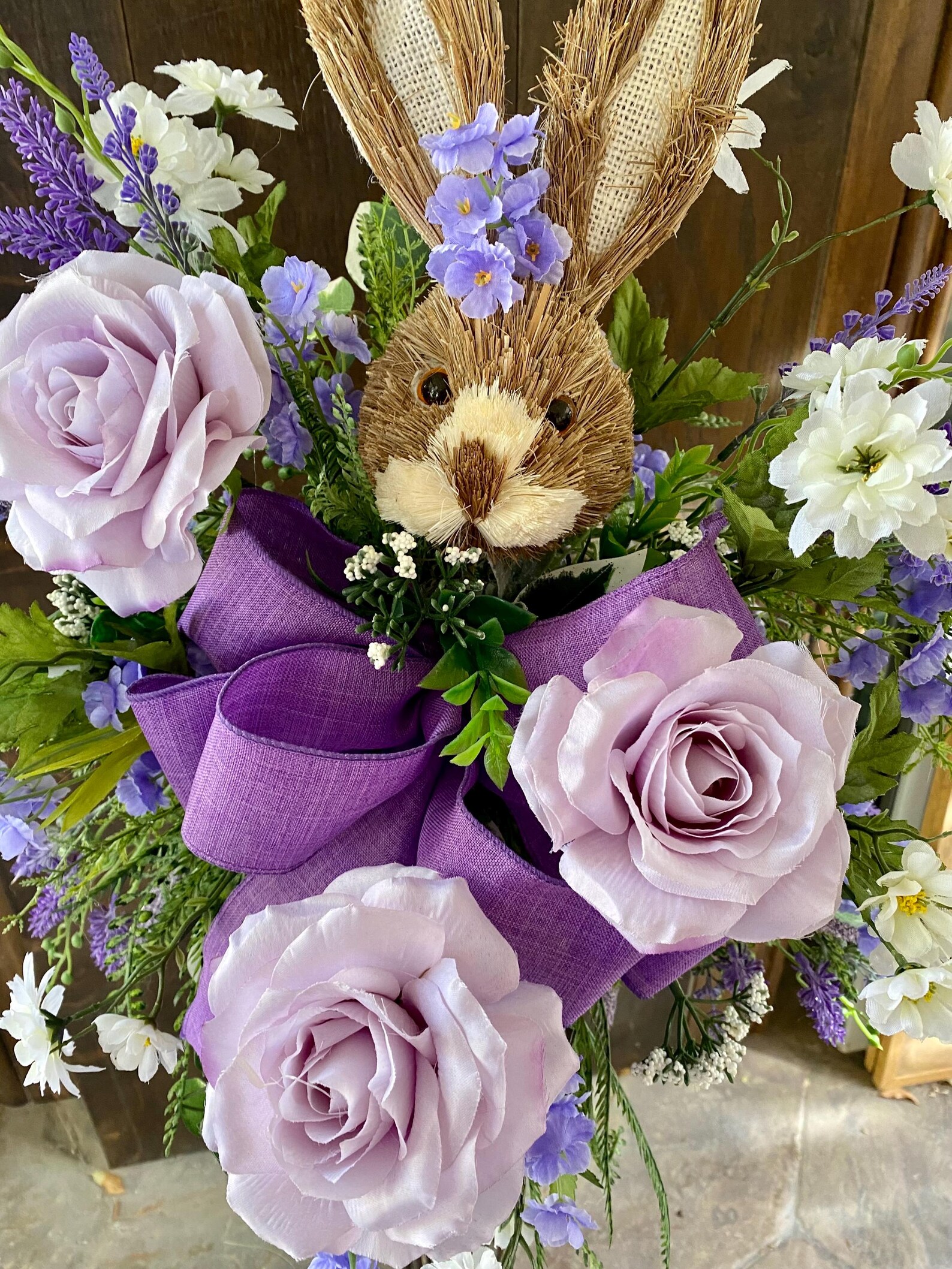Easter Bunny Centerpiece, Rustic Easter Decor,spring Centerpiece ...