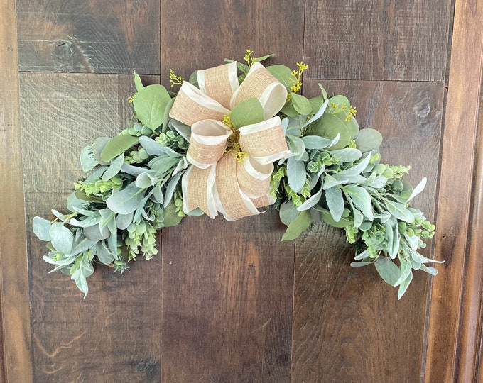 Farmhouse Swag, Over Door Swag, Swag, Farmhouse Wall Decor, Farmhouse ...