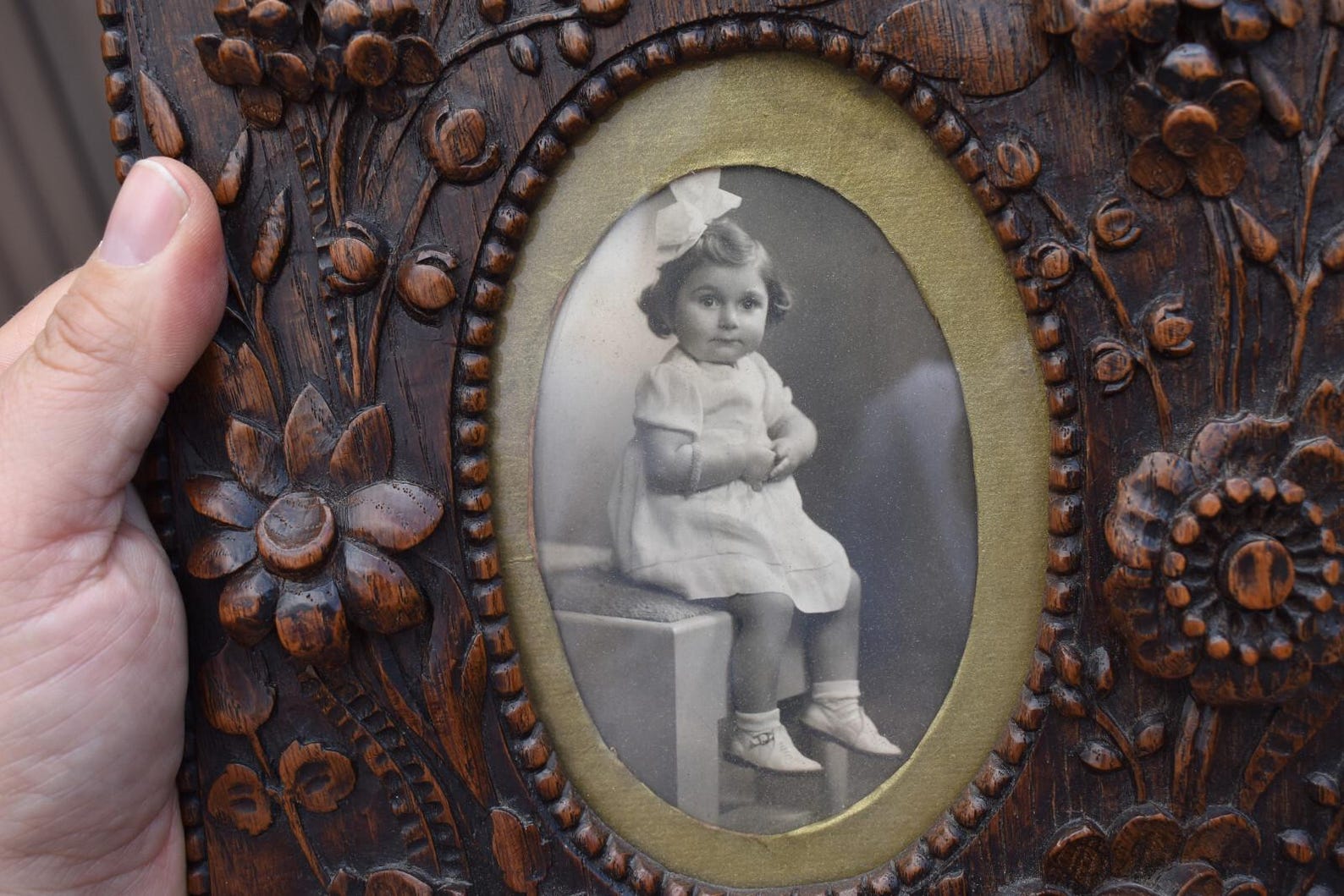 Antique 19thc Black Forest Wood Carved Photo Picture Frame - Etsy