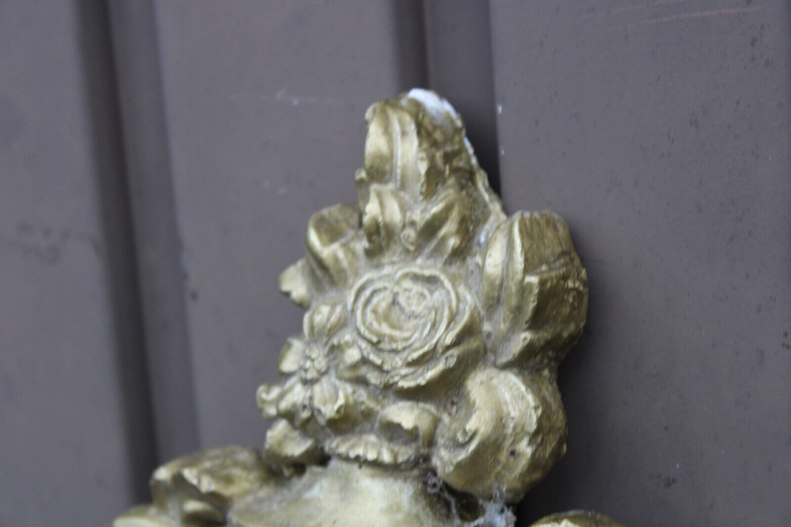 Antique Xl Ceramic Chalk Wall Plaque Panel Cherub Angels Nymph Relief ...