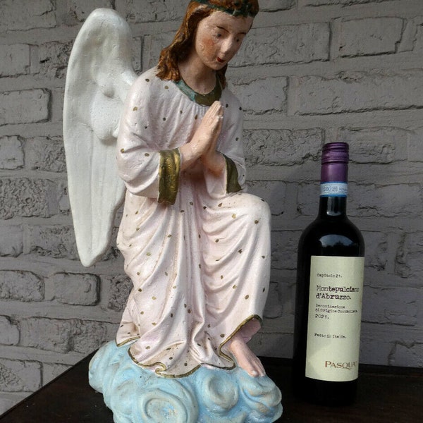 Large Kneeling Angel Statue - Etsy