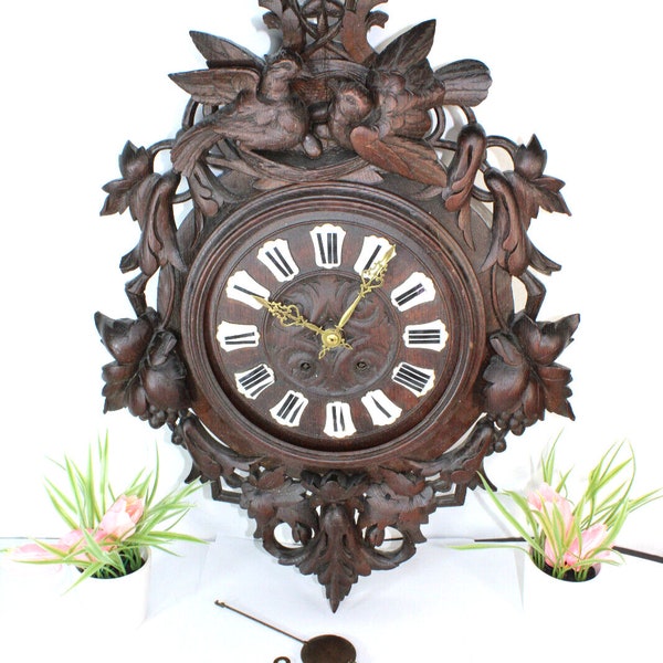 Carved Clock - Etsy