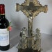 Antique Spelter Zinc Belgian Crucifix Calvary - Etsy