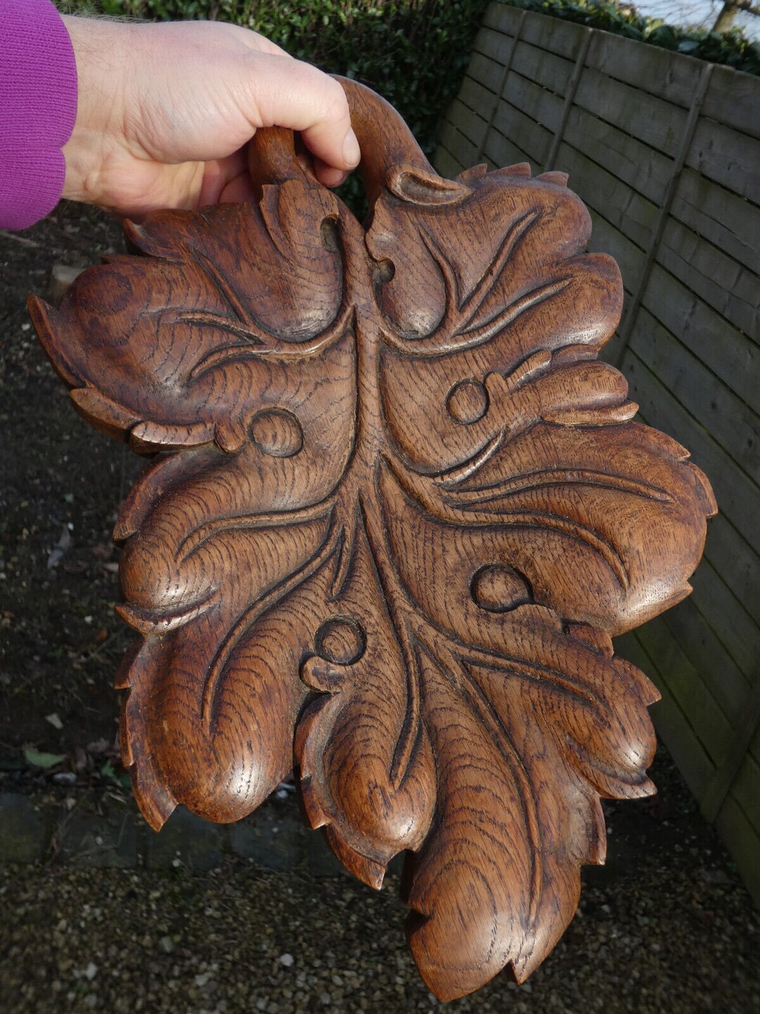 1950 Wood Carved Leaf Tray Vide Poche Bowl - Etsy