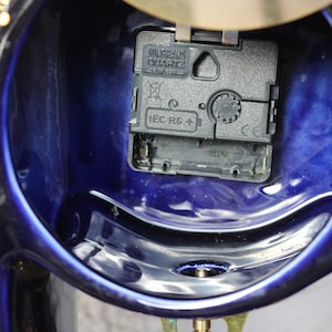 Vintage Cobalt Blue Limoges Decor Mantel Clock Victorian Scene - Etsy