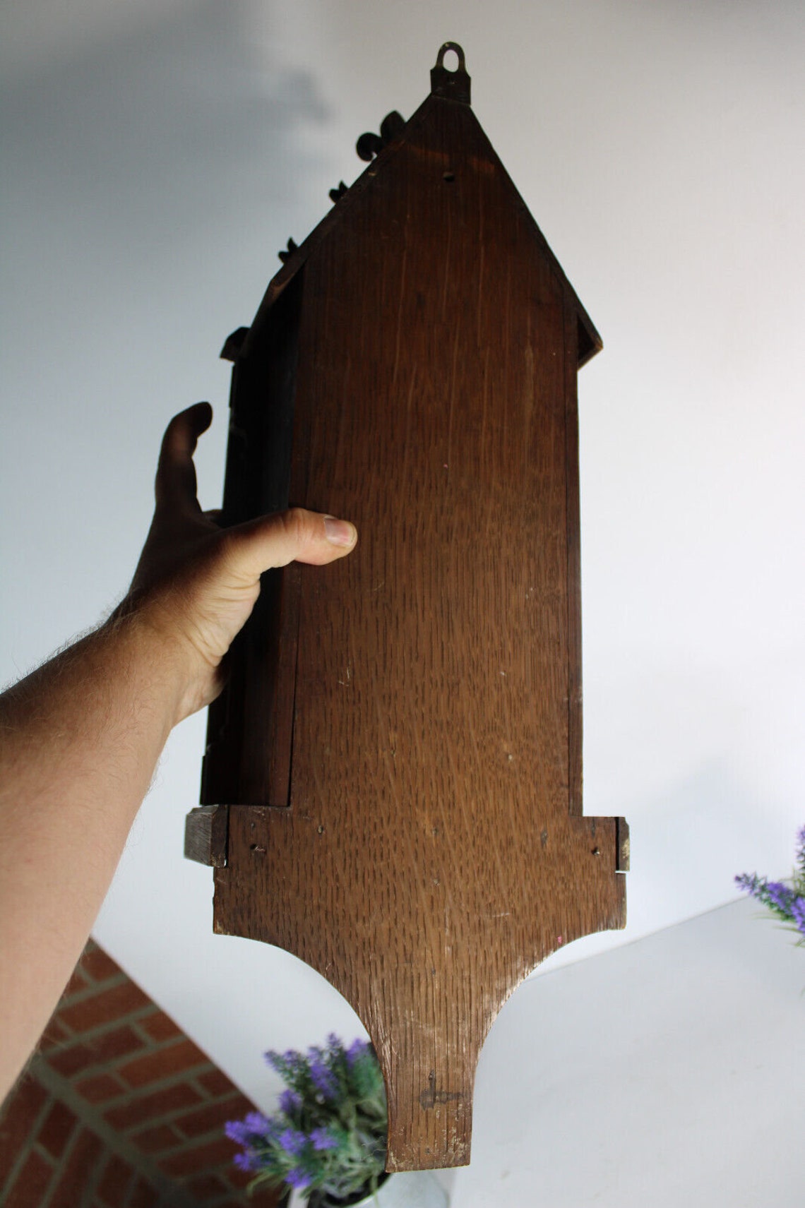 Antique Neo Gothic 19thc Wood Carved Wall Chapel Church - Etsy