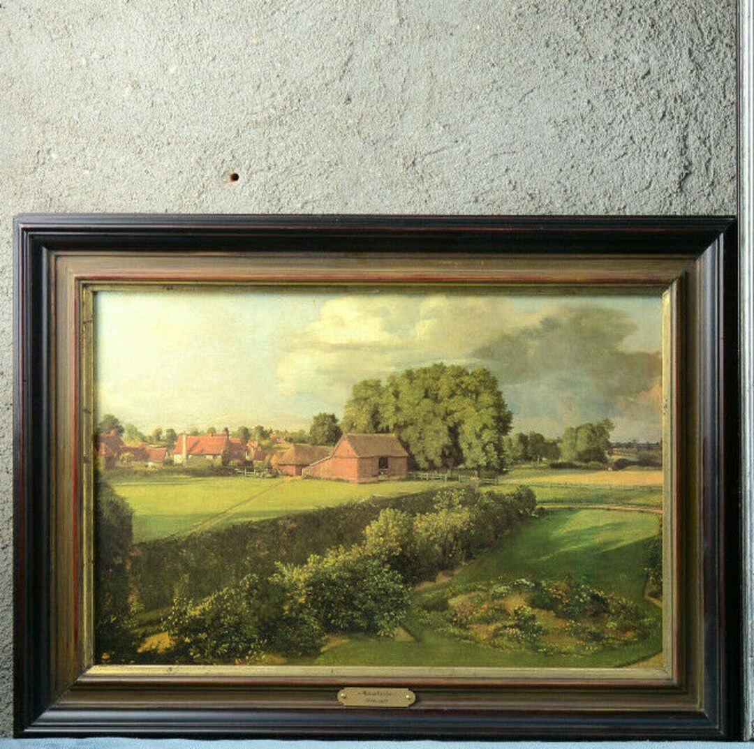 Vintage Oil Canvas Painting Repro John Constable Landscape Decor - Etsy