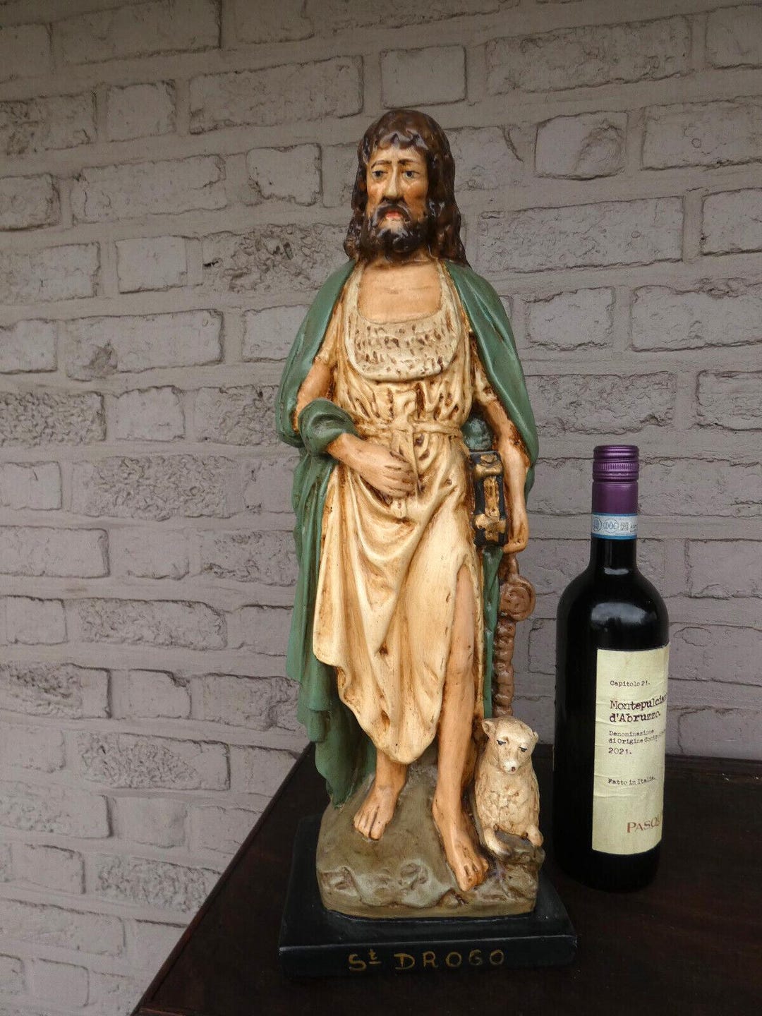 Antique Rare Saint Drogo Statue Sculpture Religious - Etsy