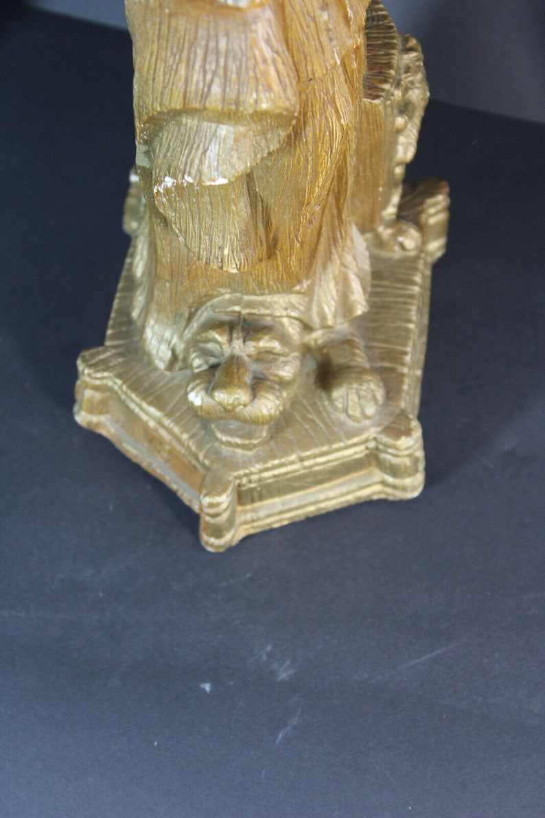 Antique Chalkware Merlini Signed Madonna Figurine Statue | Etsy