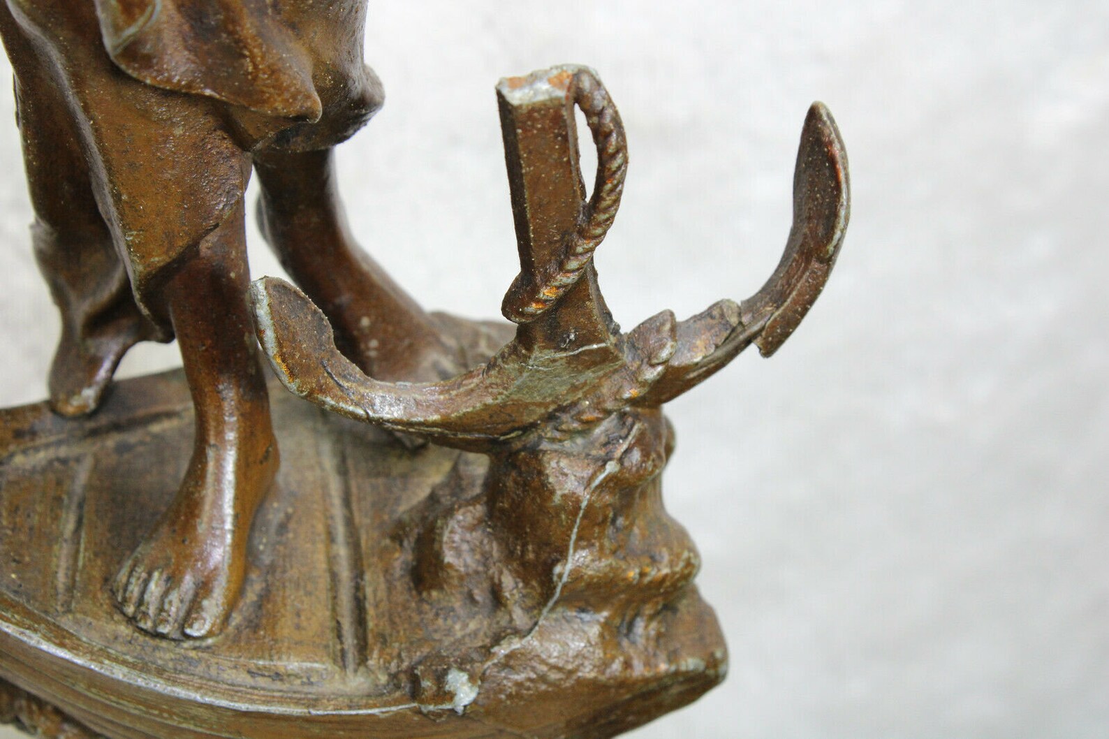 Vintage 1970 French Zinc Spelter Mantel Clock Set Statue - Etsy