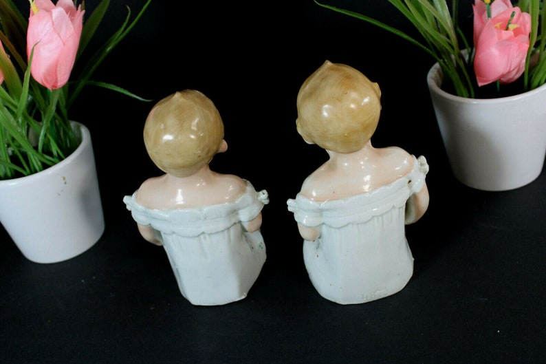 Pair German Porcelain Baby Children Figurine Statue Marked - Etsy