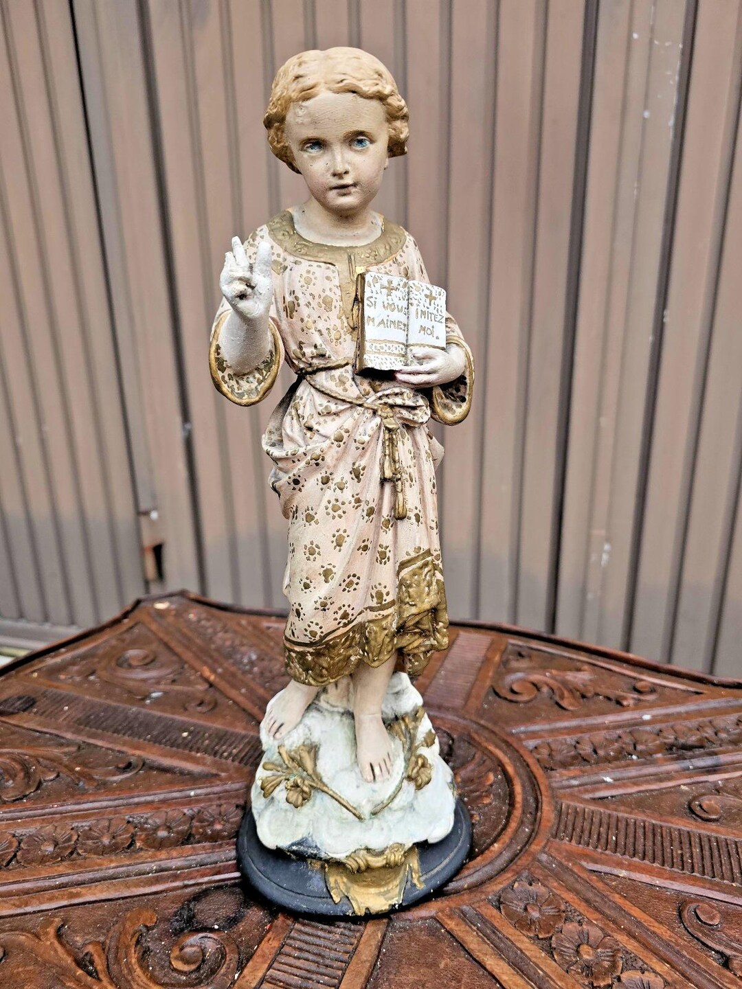 Antique Young Jesus Christ Statue Religious Chalkware Art - Etsy