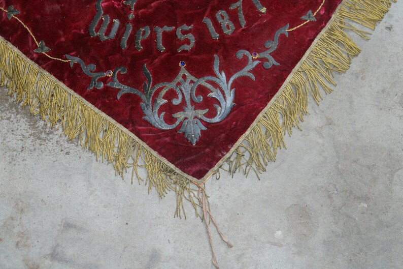 Antique 1871 French Religious Procession Banner Flag Saint | Etsy