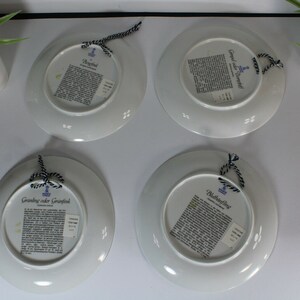 Set 4 Kaiser West Germany Porcelain Birds Plates Hand Paint Signed - Etsy