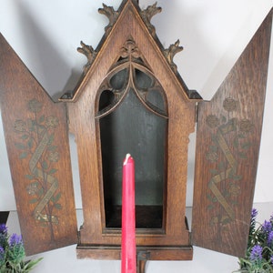 Antique Neo Gothic 19thc Wood Carved Wall Chapel Church Religious Rare - Etsy