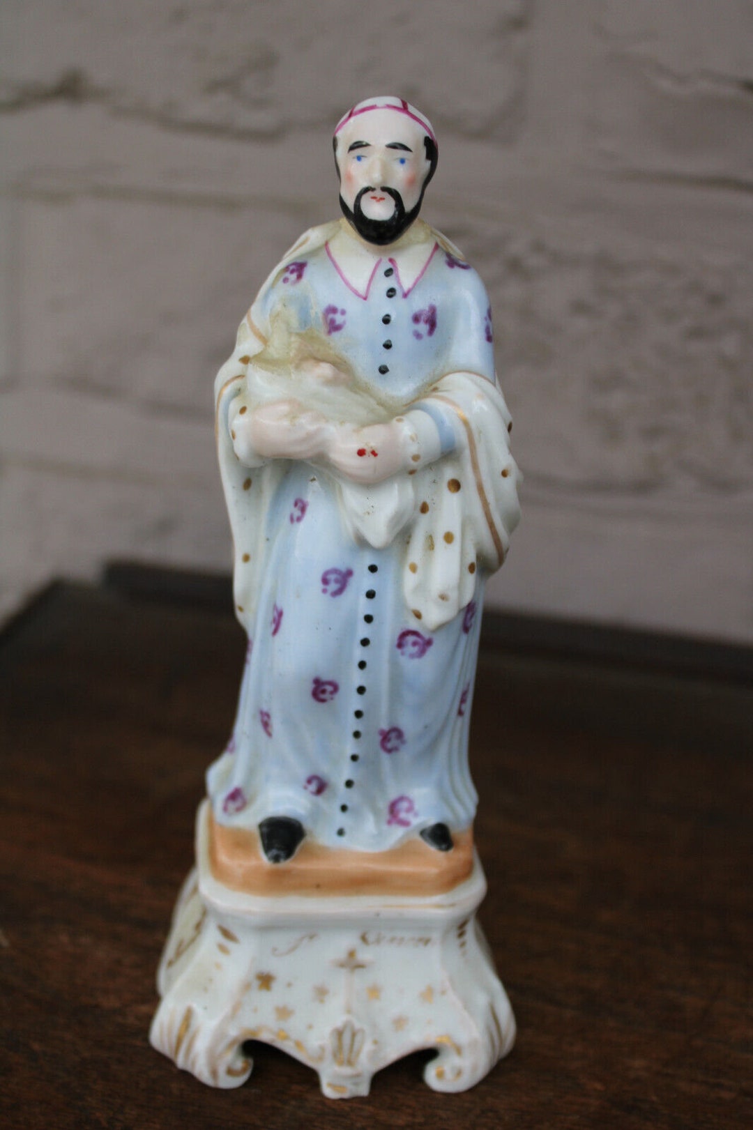 Antique Vieux Paris Porcelain 19thc Saint Religious Figurine Statue - Etsy