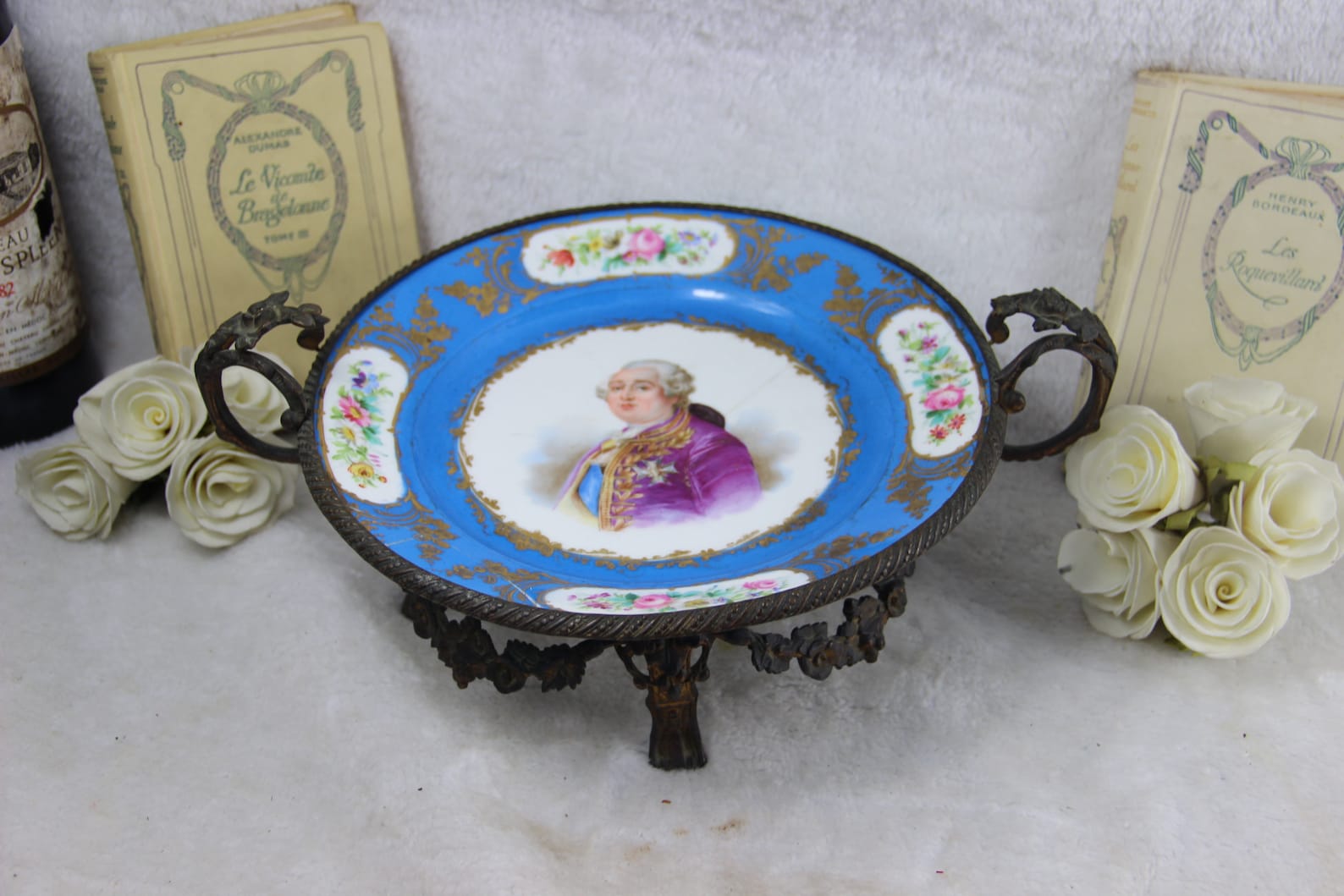 Sevres Marked Porcelain Centerpiece Plate Portrait Louis XVI - Etsy