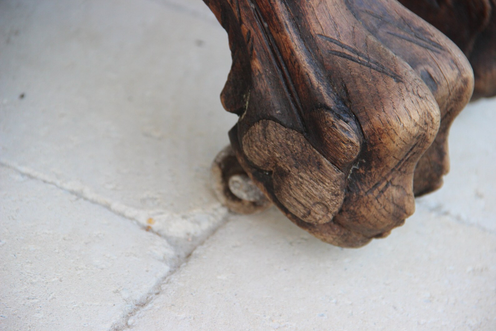 XXL Antique PAIR Oak Wood Carved Hunting Table Dragon Gothic - Etsy