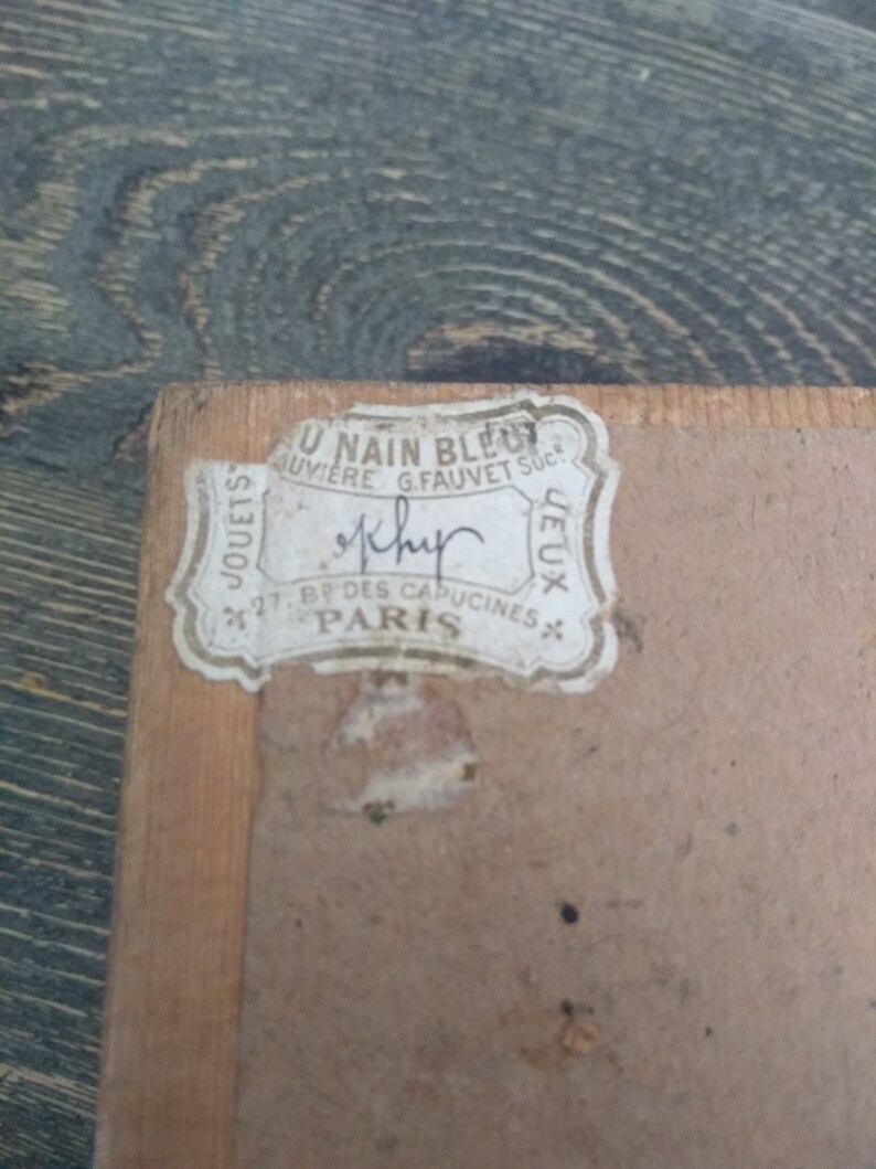 Antique French Puzzle Au Nain Bleu Paris Jigsaw Chromo | Etsy