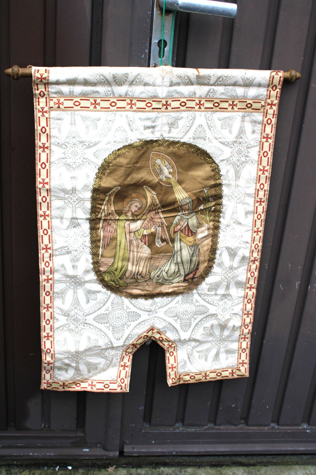 Antique Church Banner Silk Flag Catholic - Etsy
