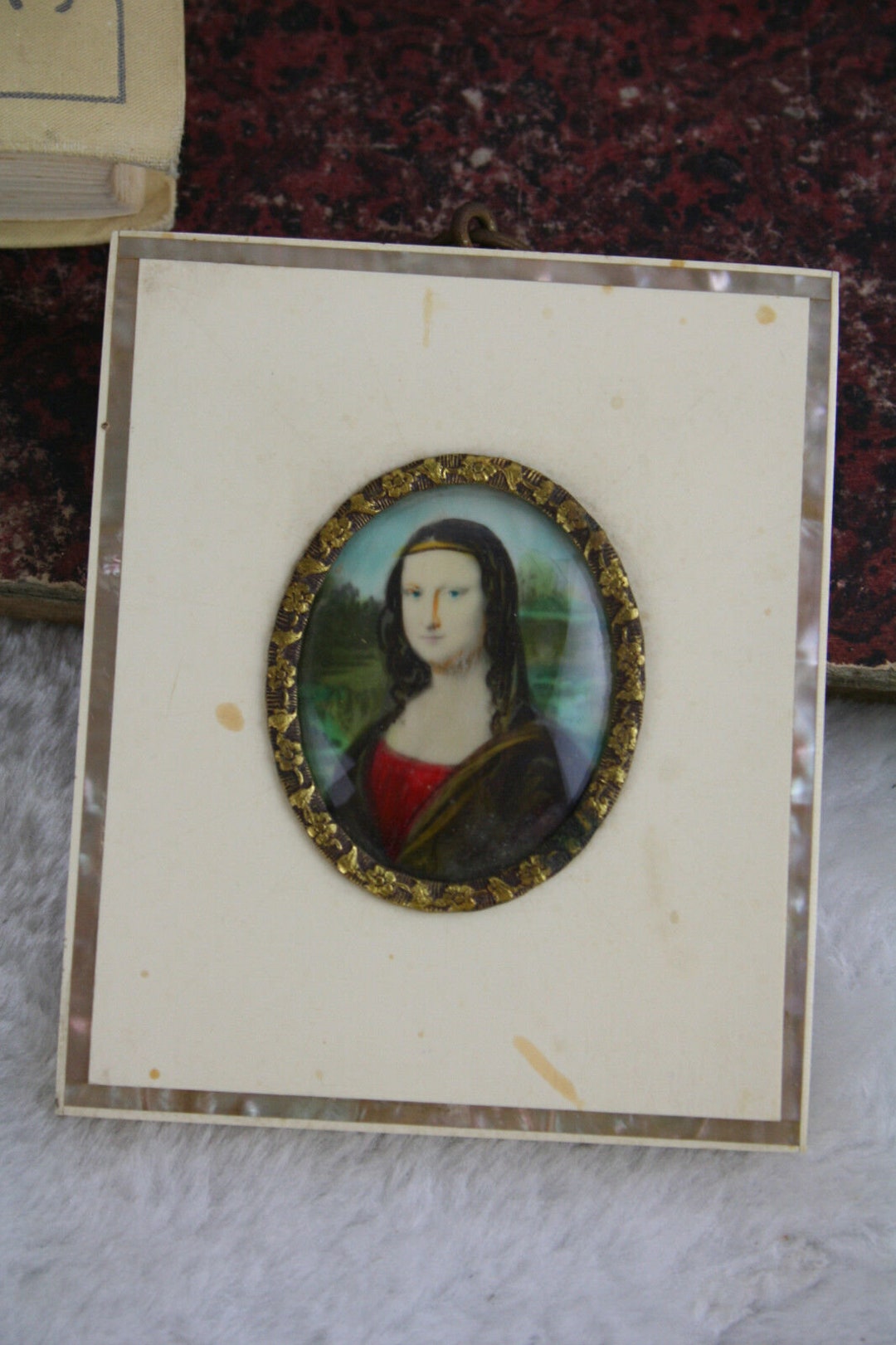 Gorgeous Miniature Portrait Mona Lisa 1950's - Etsy