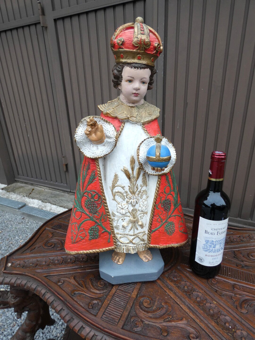Antique Large Ceramic Chalk Statue Saint Jesus of Prague Marked - Etsy