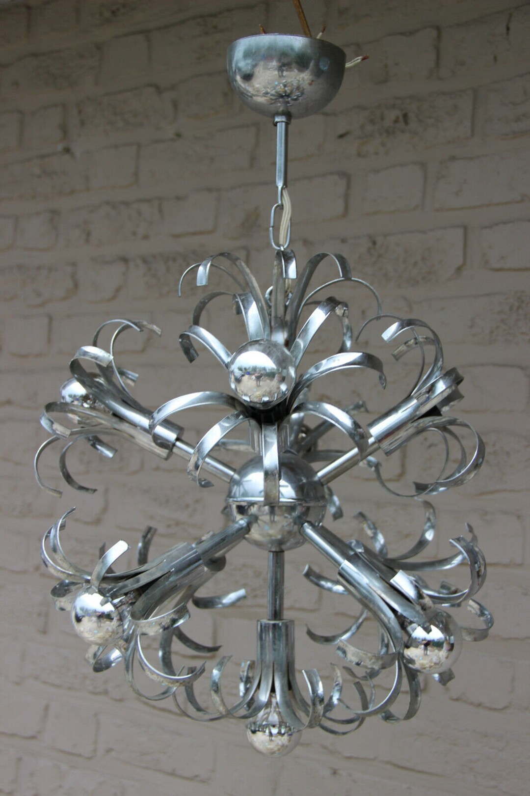 Vintage Mid Century Retro Sputnik Sciolari Design Chrome Chandelier - Etsy