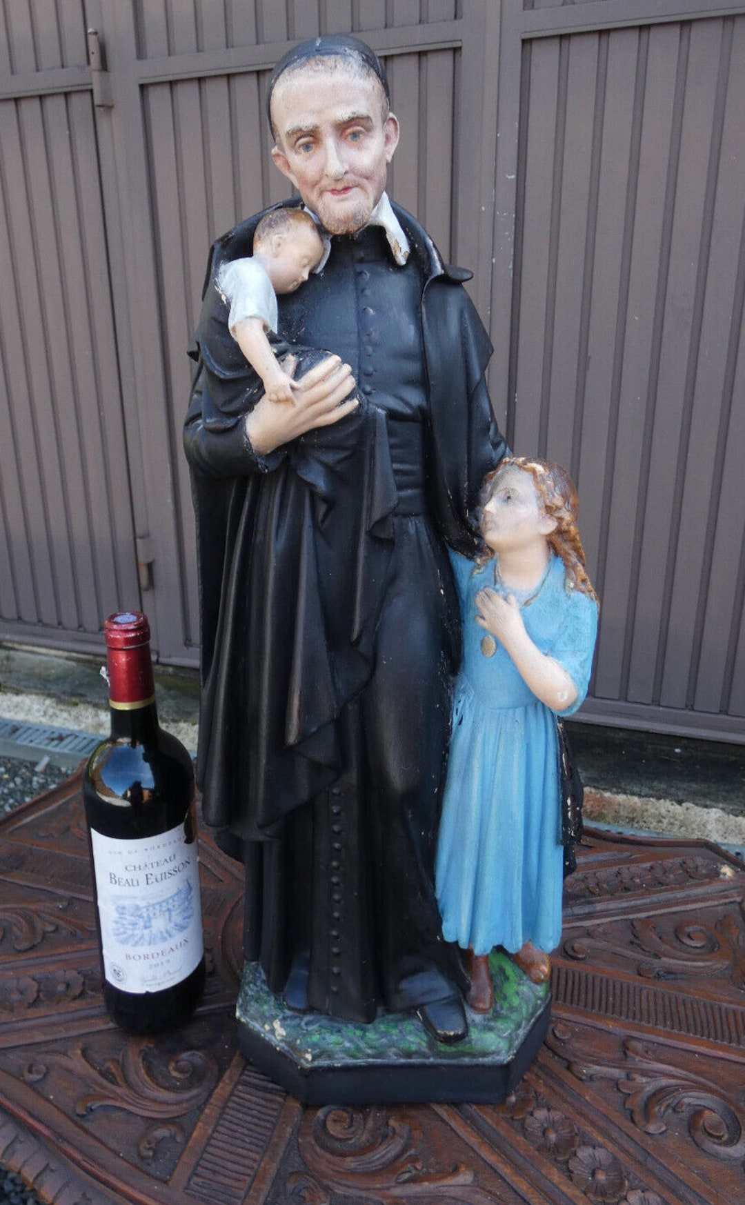 Antique Large Rare Saint Vincentius Children Statue Religious - Etsy