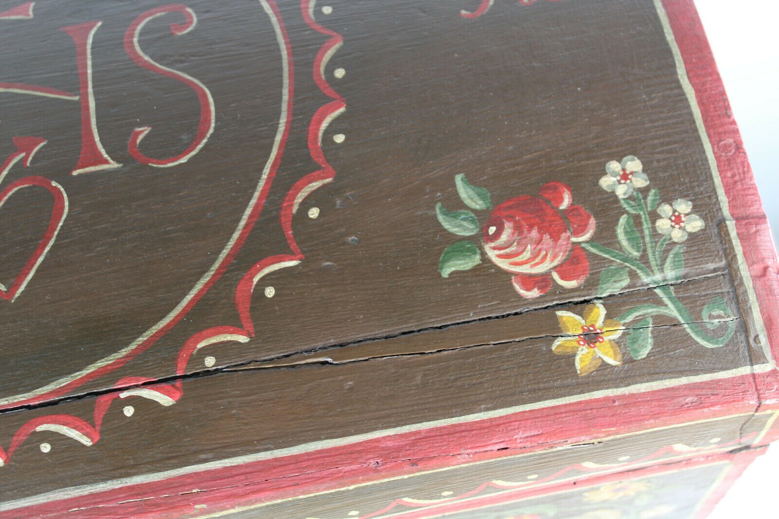 Rare Antique Artisan Religious Wood Carved Hand Paint Box - Etsy