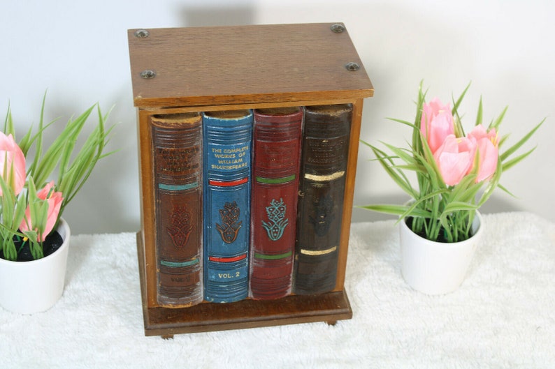 Vintage Shakespeare Fake Book Decanter Music Box Wood Glass - Etsy