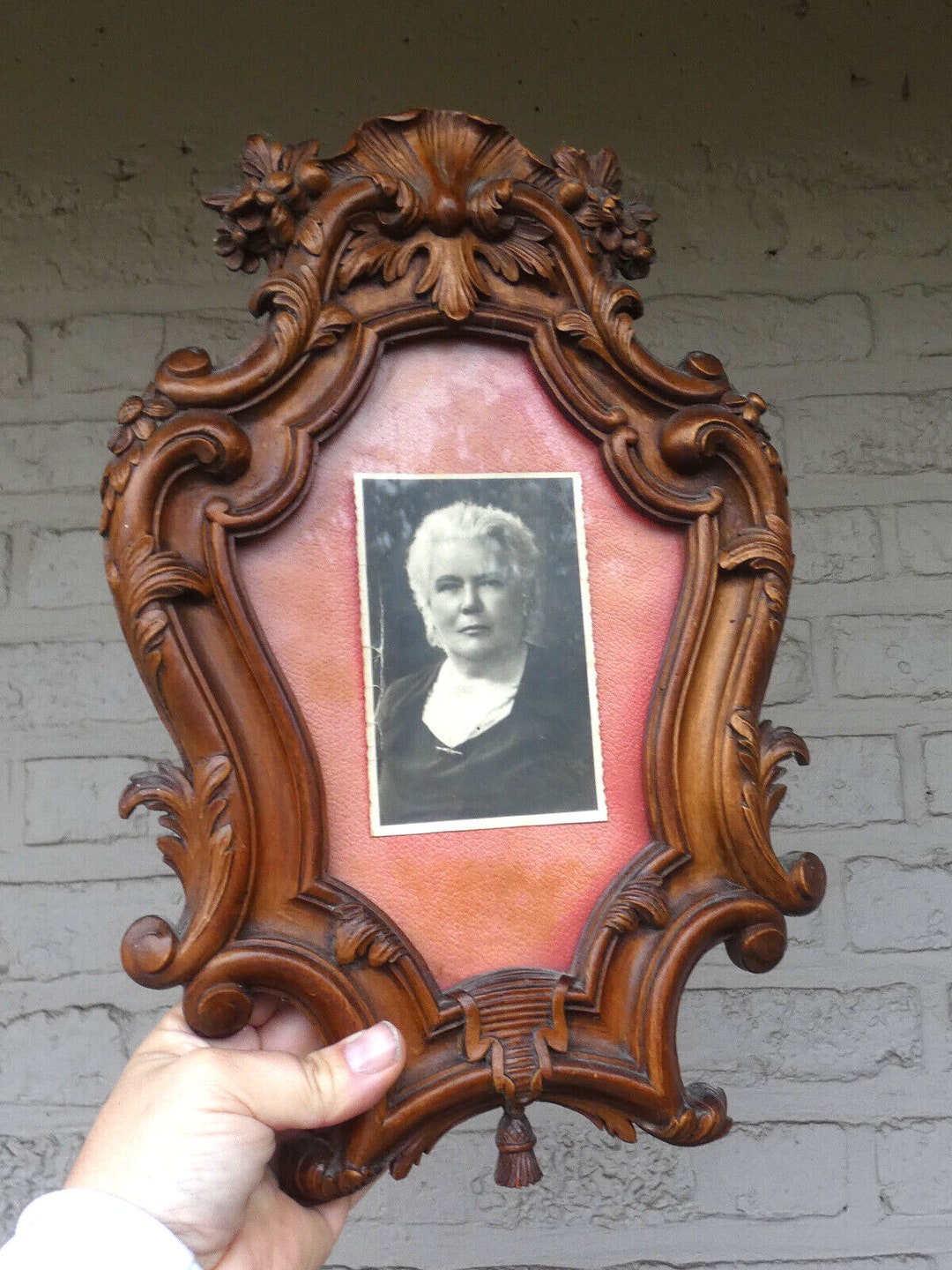 Antique Black Forest German Wood Carving Picture Photo Frame - Etsy