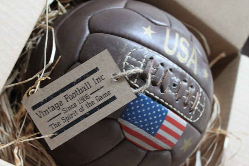 1960s Vintage Leather Soccer Ball | USA | Sports Gift | Official Size ...