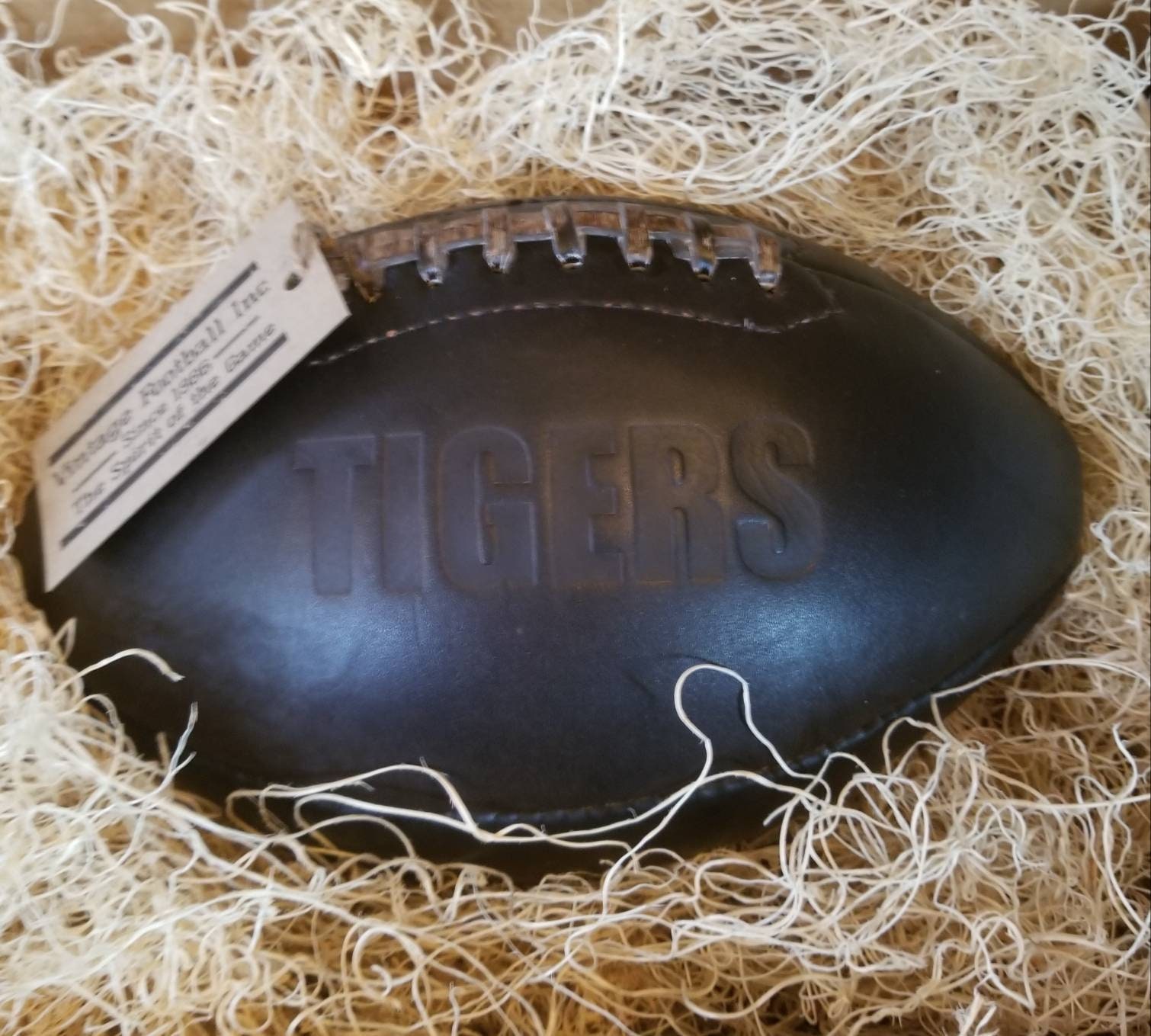Vintage 1950's Football Tigers 100% Leather the Perfect Sports Gift ...