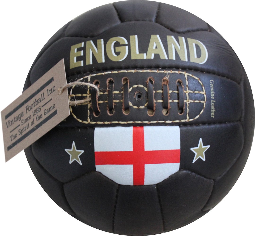 ENGLAND | 1960's Retro Soccer Ball | 100% Leather | Hand Crafted ...