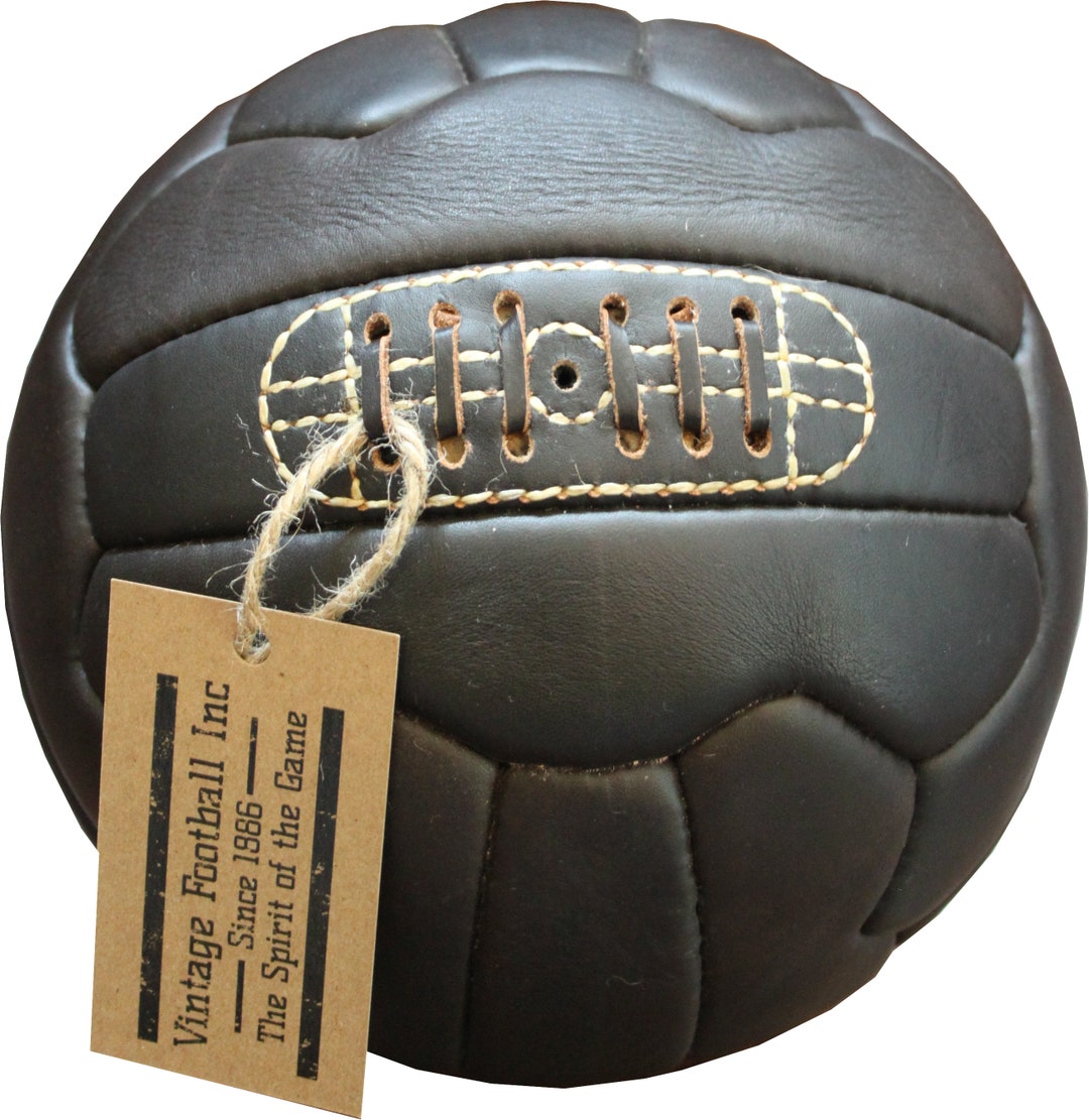 VINTAGE SOCCER BALL | Vintage Leather Soccer Ball 1966 | 100% Leather ...