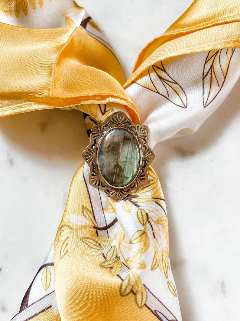 Wanderlust Bolo Scarf Slide Collection// Labradorite Gemstone - Etsy