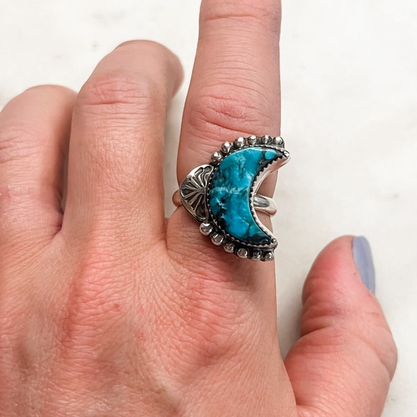 Turquoise Moon - Etsy