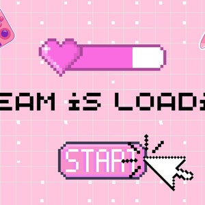 Pastel Pink Stream Screens for Twitch | Starting Soon, Be Right Back ...