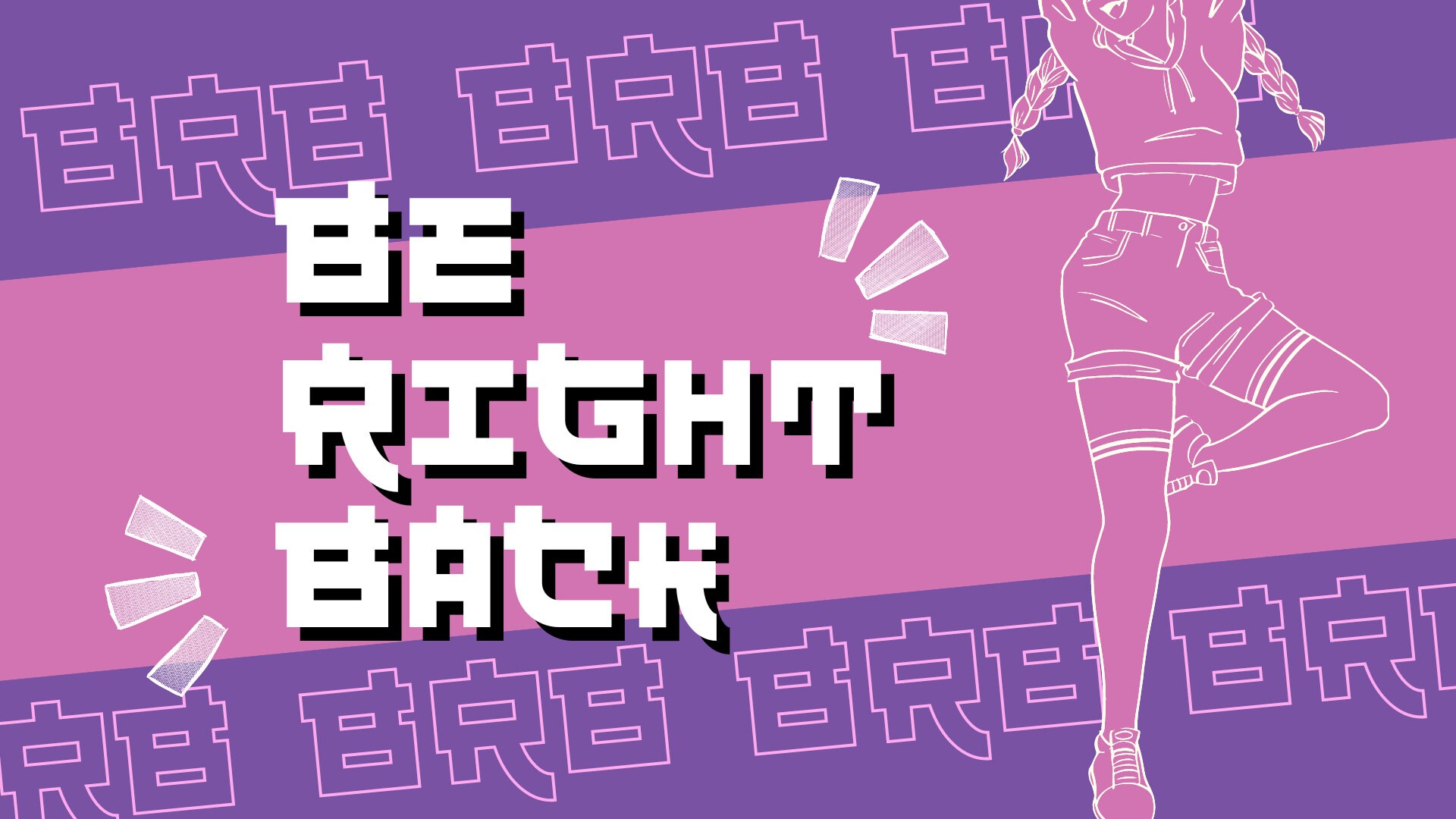 Kpop Anime Stream Screens for Twitch | Starting Soon, Be Right Back ...