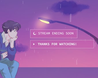 Kawaii Anime Makeup Stream Screens for Twitch | Starting Soon, Be Right ...