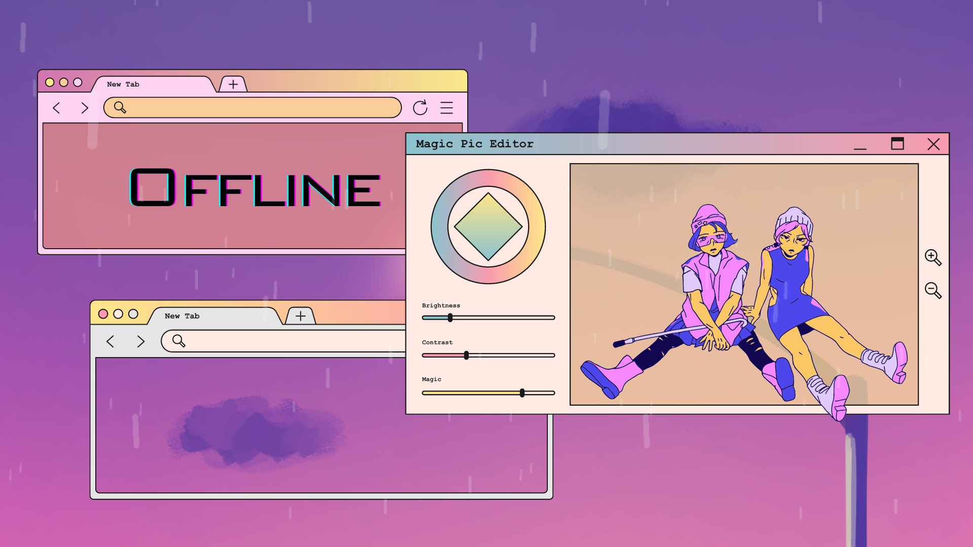 Pastel Anime Stream Screens | Twitch Animated Overlay (digital Download ...