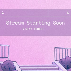 Soft Pastel Anime Stream Screens for Twitch | Starting Soon, Be Right ...