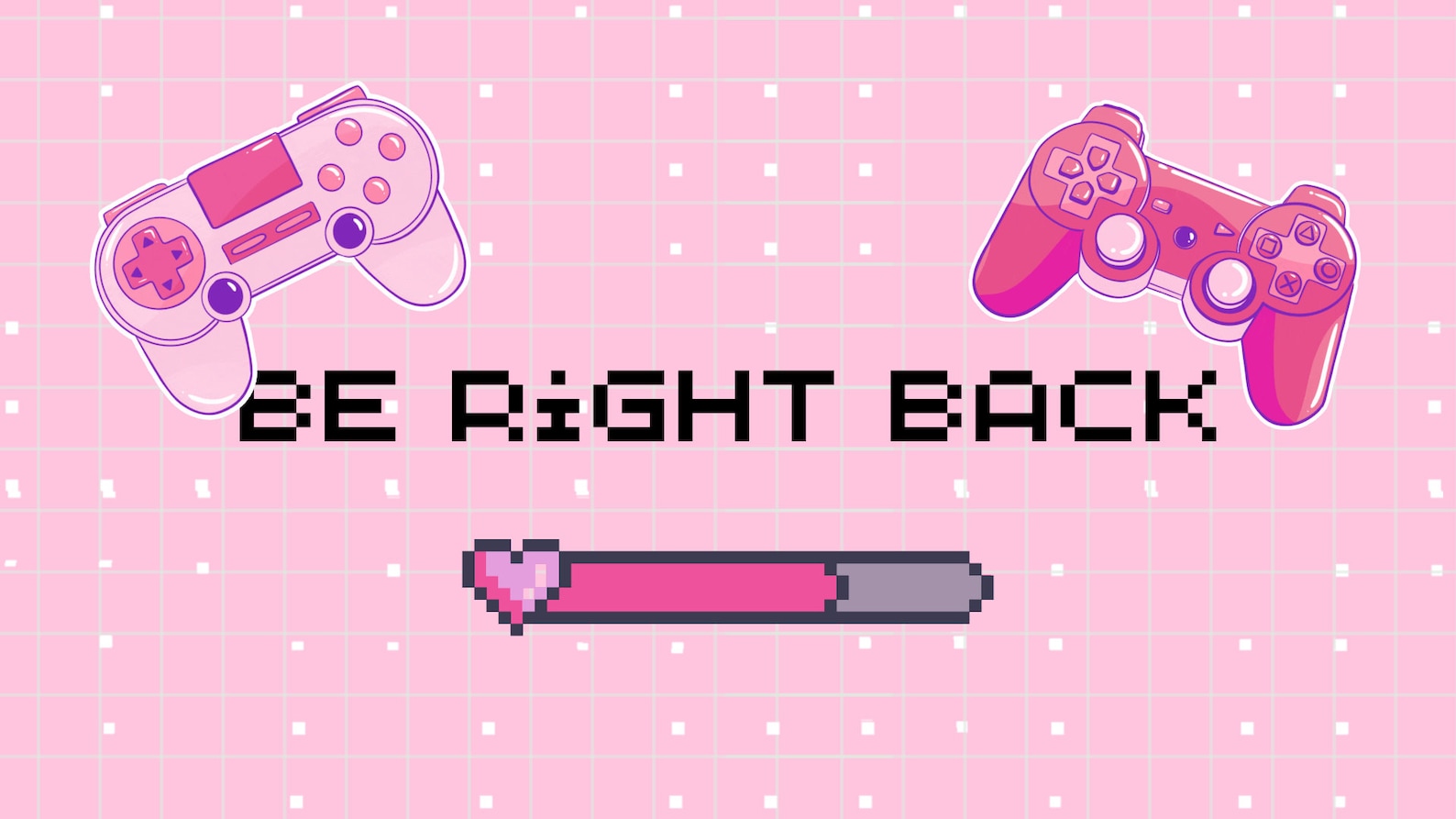 Pastel Pink Stream Screens for Twitch | Starting Soon, Be Right Back ...